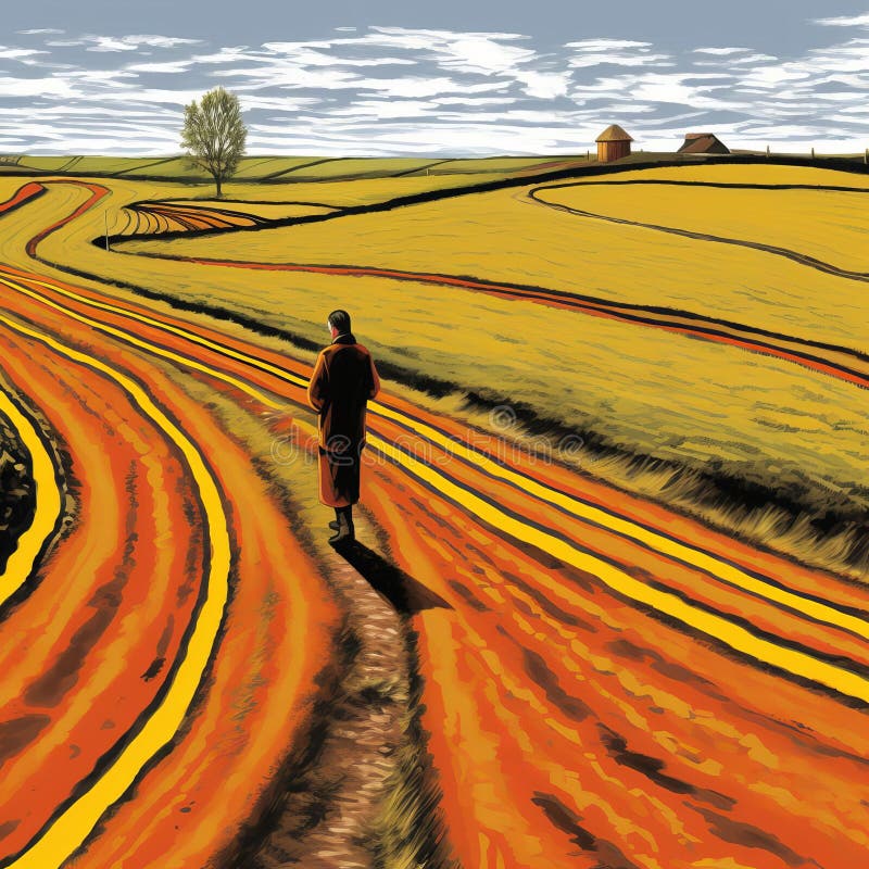 Vibrant Psychedelic Waves Inspired by Quantum Wavetracing Art Stock ...