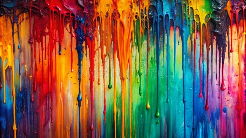 Vibrant Dripping Paint Texture Abstract Colorful Background for Design ...