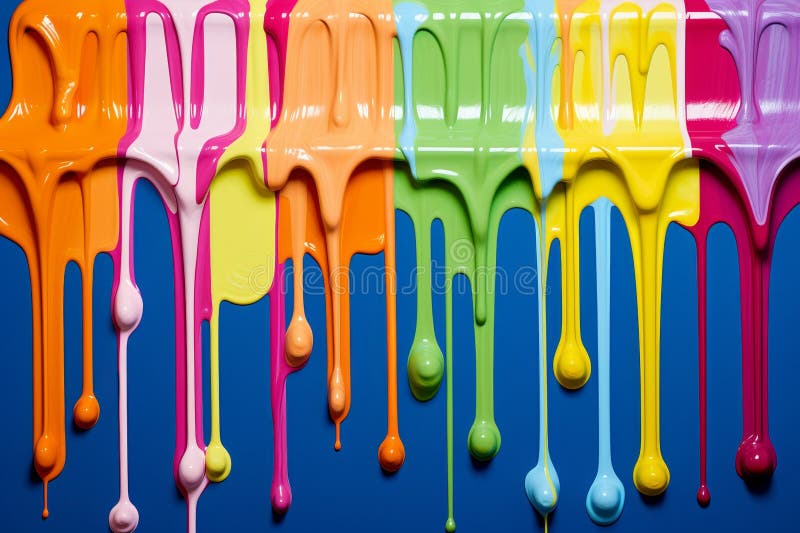Vibrant Dripping Paint Texture Stock Illustration - Illustration of ...