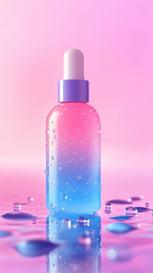 Vibrant Dropper Bottle with Drops Stock Image - Image of skincare ...