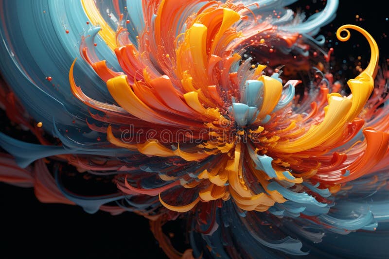 Vibrant and Dynamic Abstract Art Born from Stock Illustration ...