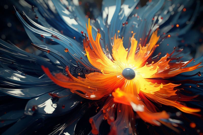 Vibrant and Dynamic Abstract Art Born from Stock Illustration ...