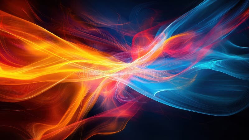 Vibrant Dynamic Abstract Background with Digital Effects Stock Photo ...