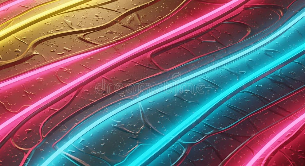 Abstract Neon Tire Tread Pattern Stock Illustration - Illustration of ...