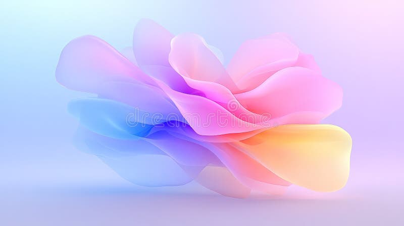 Boundless Movement: Abstract Pastel Background with Fluid Shapes of ...