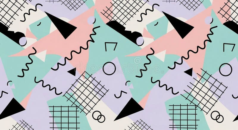 Memphis Design Movement Stock Illustrations – 3,270 Memphis Design ...