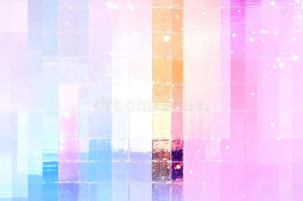 Multicolored Retro VHS Glitch Background with Soft Grainy Texture and ...