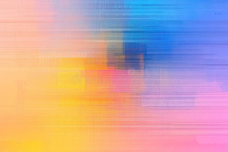 Multicolored Retro VHS Glitch Background with Soft Grainy Texture and ...