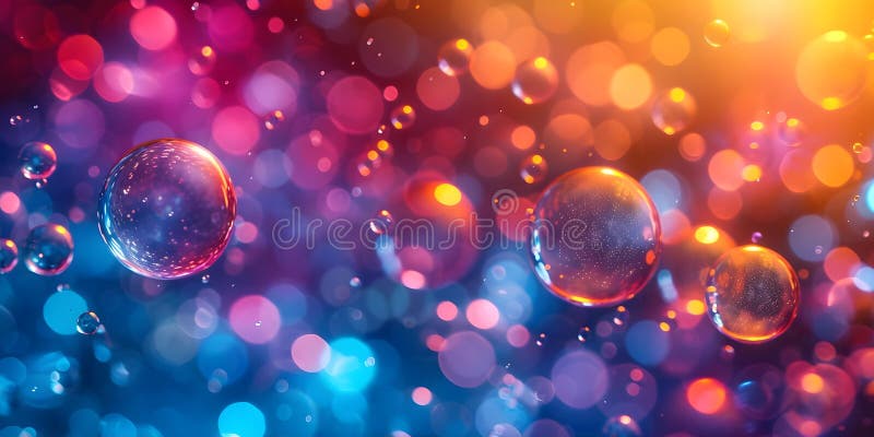 Vibrant and Dynamic Computer Wallpaper Featuring Colorful Bubbles ...