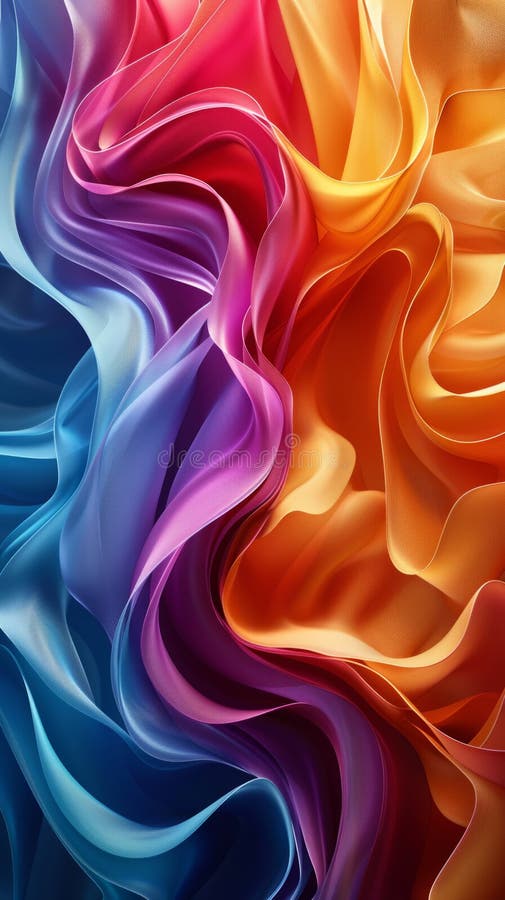 Vibrant and Dynamic 3D Abstract Color Shapes Designed for Mobile ...