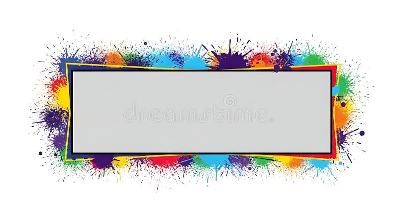 Paint Splatter Border Colorful Stock Illustrations – 10,612 Paint ...