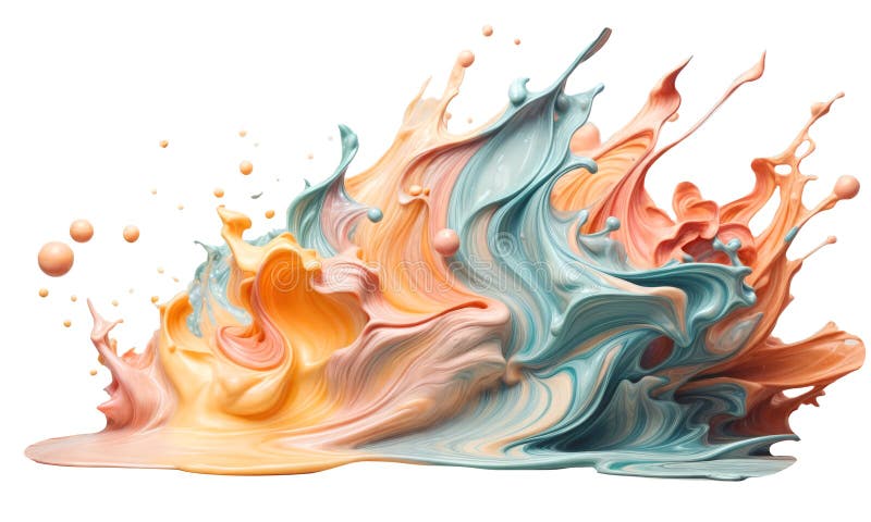 A Vibrant and Dynamic Display of Various Colors of Paint Against a ...