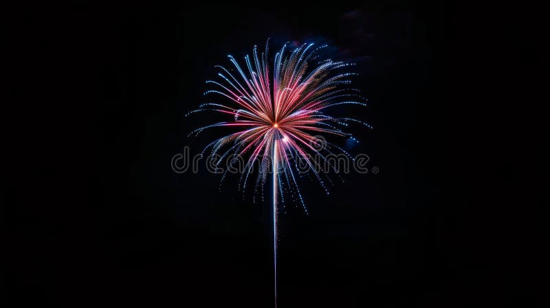 Vibrant and Dynamic Fireworks Display in the Night Sky Symbolizing Joy ...