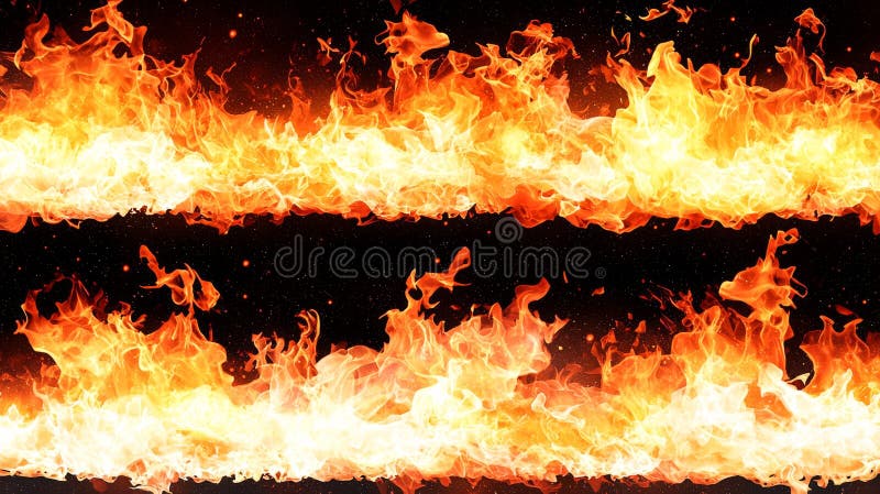 Vibrant and Dynamic Flames Collection Isolated Fire Elements Stock ...