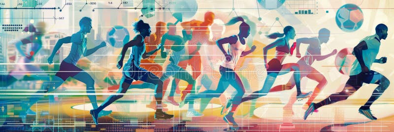 A Vibrant and Dynamic Illustration Depicting a Group of Diverse ...