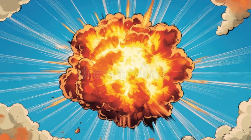 Comic Book Style Explosion Illustration Stock Illustration ...