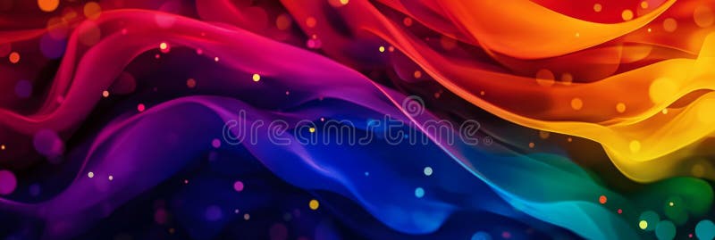 A Vibrant and Dynamic LGBTQ Pride Background Featuring Abstract Waves ...