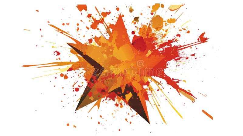 A Vibrant and Dynamic Paint Explosion Captured in Mid-air, Creating a ...