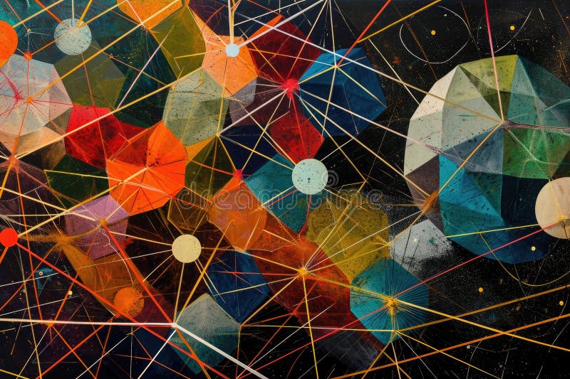 A Vibrant and Dynamic Painting Featuring an Array of Different Colors ...