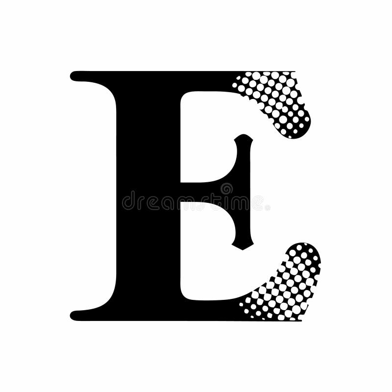 Vibrant and Dynamic Retro Letter E with a Bold Gradient, Great for ...