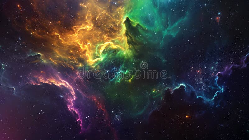 A Vibrant and Dynamic Space Scene Featuring a Multitude of Stars ...