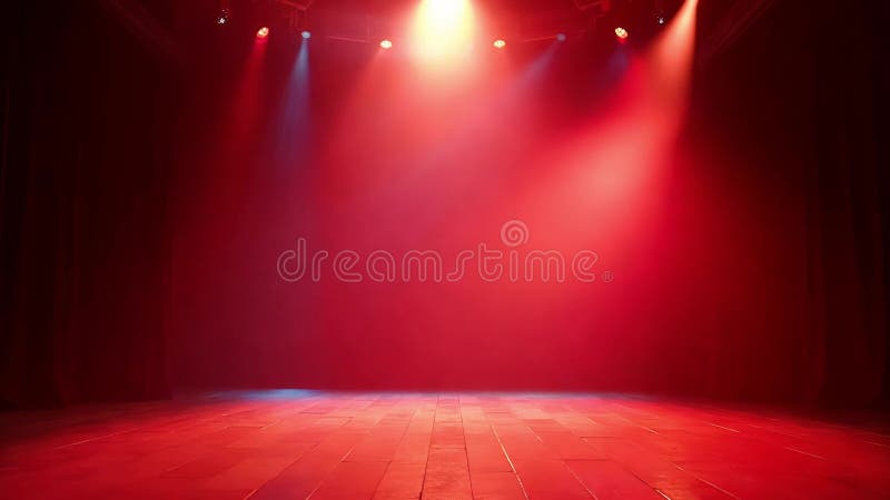 Dynamic Stage Lighting with Colorful Spotlights for Performances Stock ...