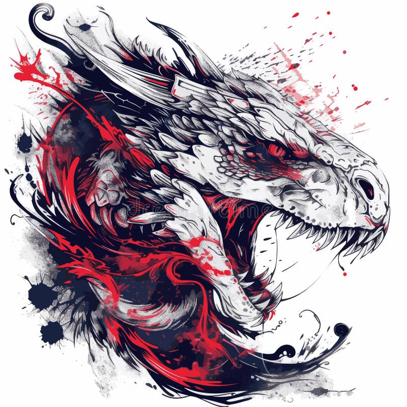 Vibrant and Dynamic Vector Illustration of a Ferocious Creature ...