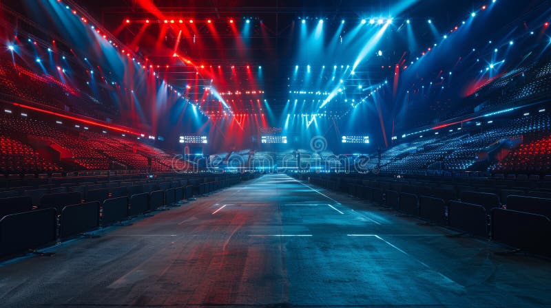 Vibrant ESports Event Arena with Dynamic Lighting and Modern Design for ...