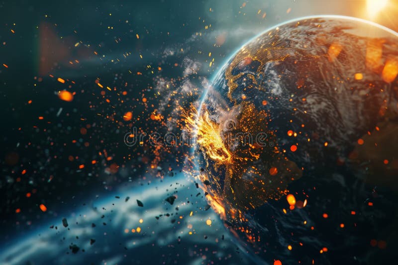 Vibrant Earth Full of Life stock illustration. Illustration of vibrant ...