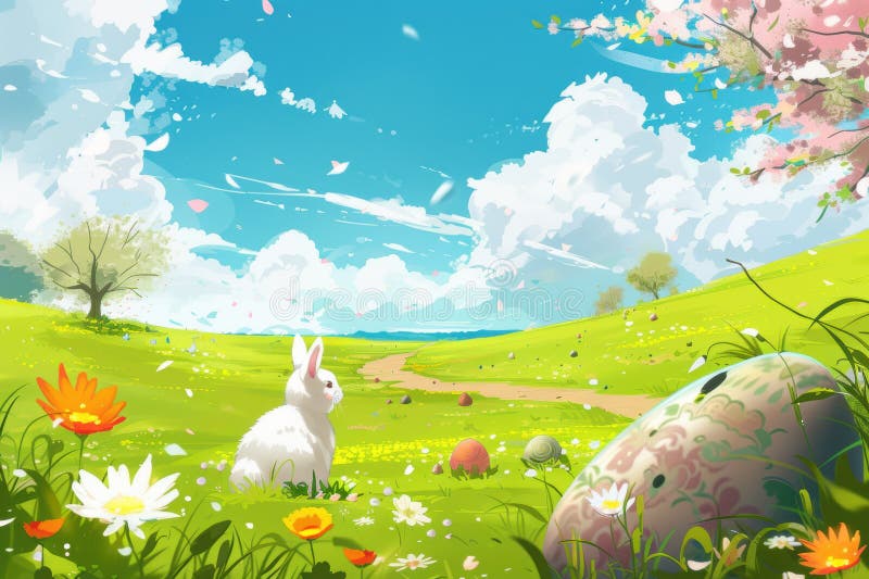 Vibrant Easter Egg Patterns on Plain Background. Easter Celebration ...