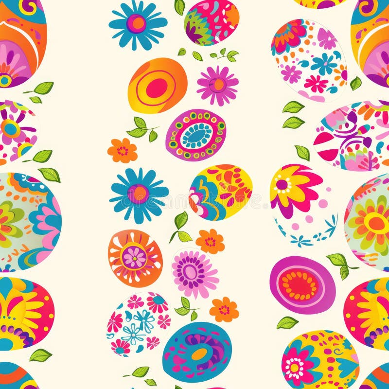 Vibrant Easter Eggs on a Clean White Backdrop. Perfect for Easter ...