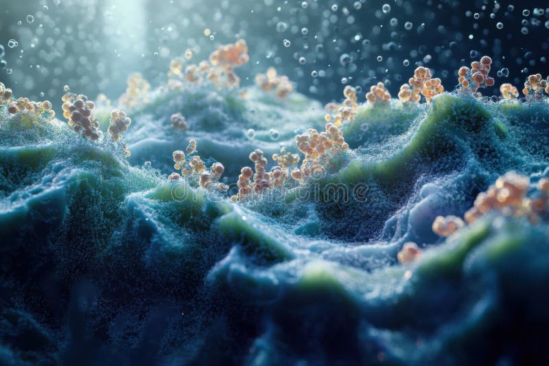 Dense Layer of Microbes Thriving in Aquatic Environment Under Soft ...