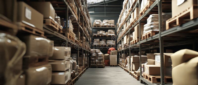 Vibrant Ecosystem of Storage: a Bustling Warehouse Filled with ...