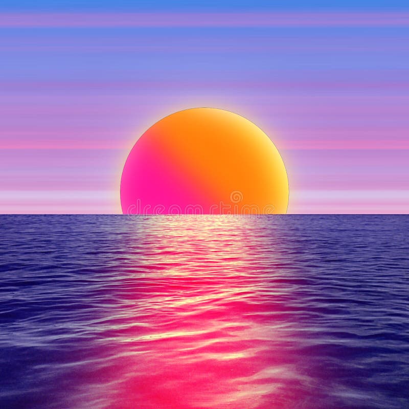 Vibrant Edgy Sunset - Perfect for Wallpapers Stock Photo - Image of ...