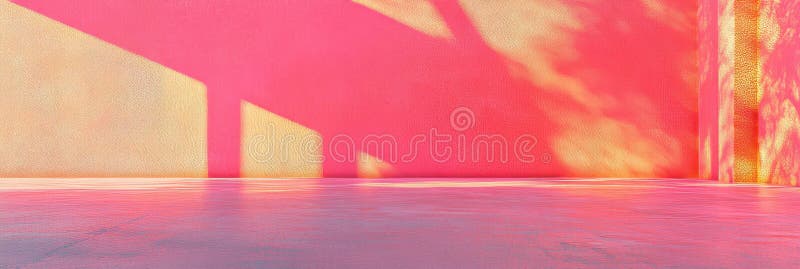 Vibrant Electric Hot Pink Wall Texture with Light and Shadow Patterns ...