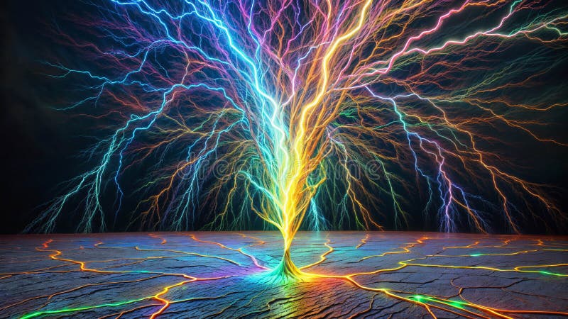 Multicolored Lightning Stock Illustrations – 1,813 Multicolored ...