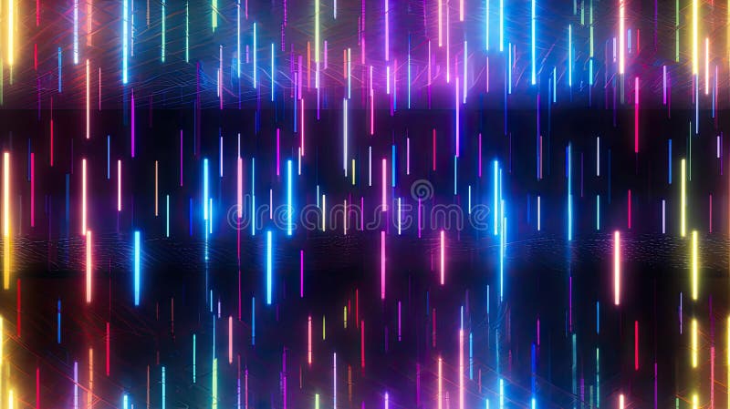 A Vibrant and Electrifying Disco Wall Illuminated by Neon LED ...