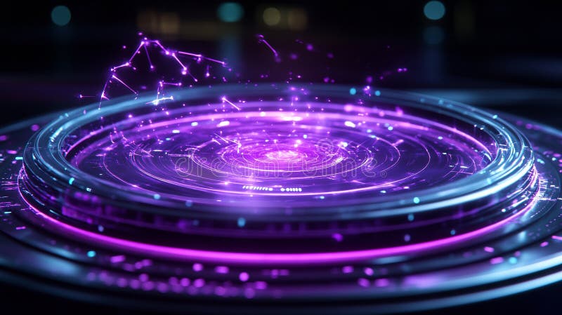 Vibrant Electromagnetic Field Visualization Stock Illustration ...