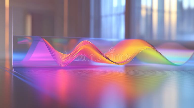 Vibrant Electromagnetic Spectrum Display Stock Illustration - Illustration of radiation ...