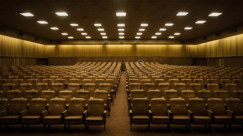 Vibrant Empty University Lecture Hall with Spacious Seating Area for ...