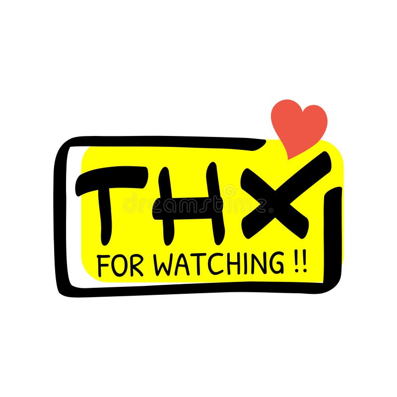 A Vibrant End Screen Design Vector with a "Thank You for Watching ...