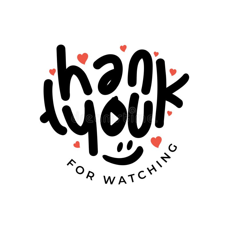 A Vibrant End Screen Design Vector with a "Thank You for Watching ...