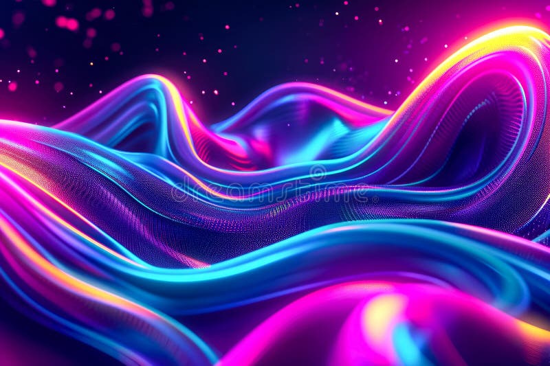 Vibrant and Energetic Background with Neon Colors Stock Image - Image ...