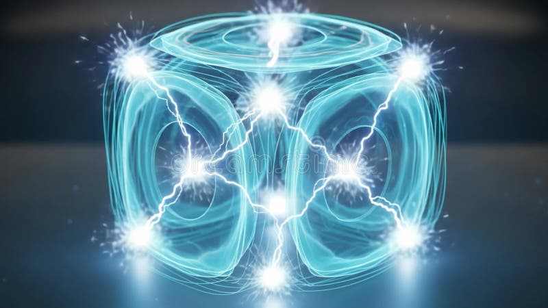 A Vibrant Energy Cube with Electric Sparks: an Engaging Visual ...