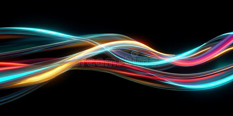 Vibrant Energy Flow Abstract Art Background for Design Projects Stock ...