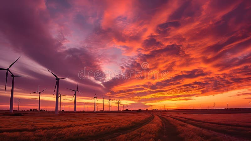 Vibrant energy light stock illustration. Illustration of turbines ...