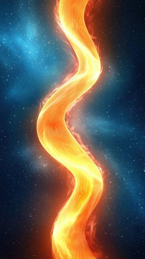 Vibrant Energy Streams in Quantum Space with Spiraling Particle ...