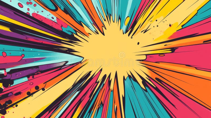 A Vibrant and Engaging Comic Book Style Dynamic Background Ideal for ...