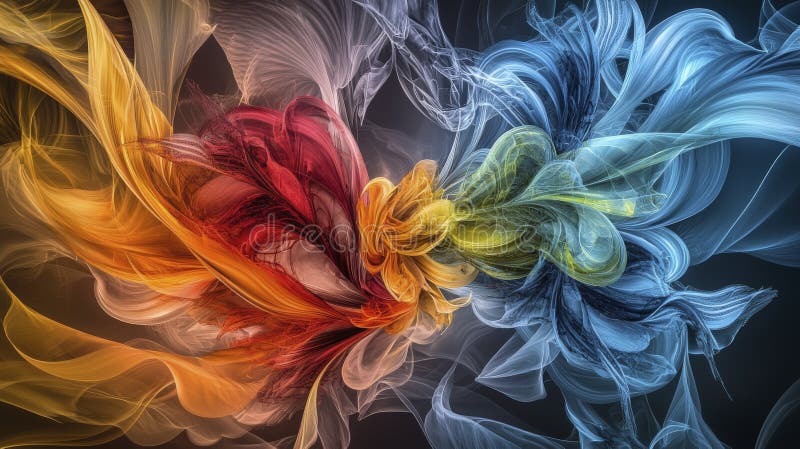 Vibrant Environment in Abstract Art Dynamic Colors and Textures from an ...