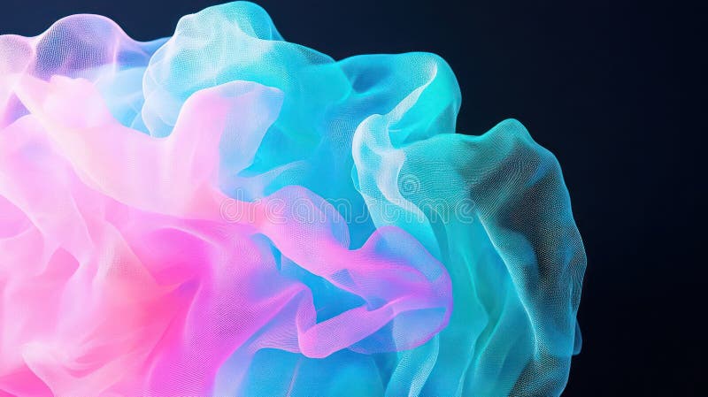 A Vibrant and Ethereal Swirl of Translucent Colors Creating a Dreamy ...